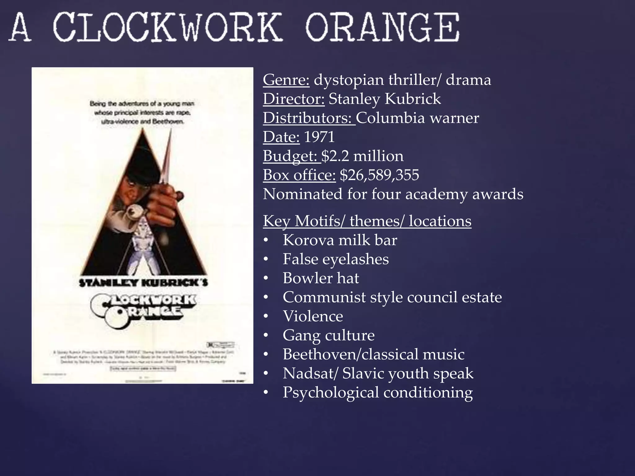 Film poster task | PPTX | Video Production | Content Production