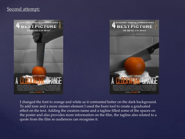 Film poster task | PPTX | Video Production | Content Production