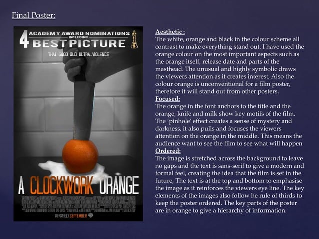 Film poster task | PPTX | Video Production | Content Production