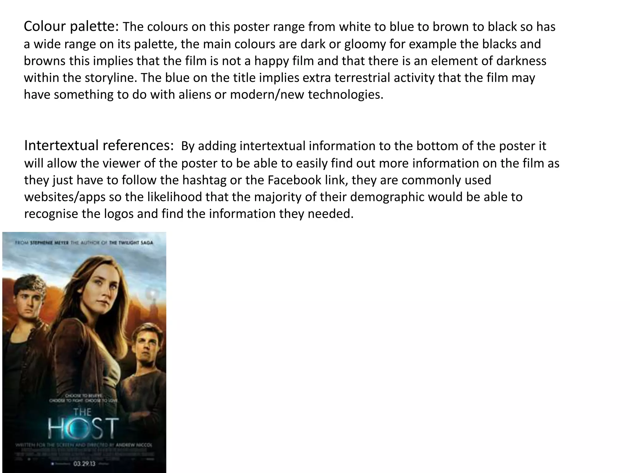 Film poster terminology and features | PPTX