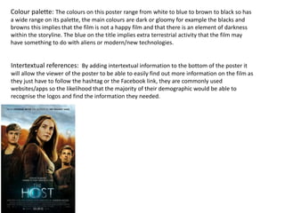 Film poster terminology and features | PPTX