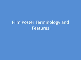 Film poster terminology and features | PPT