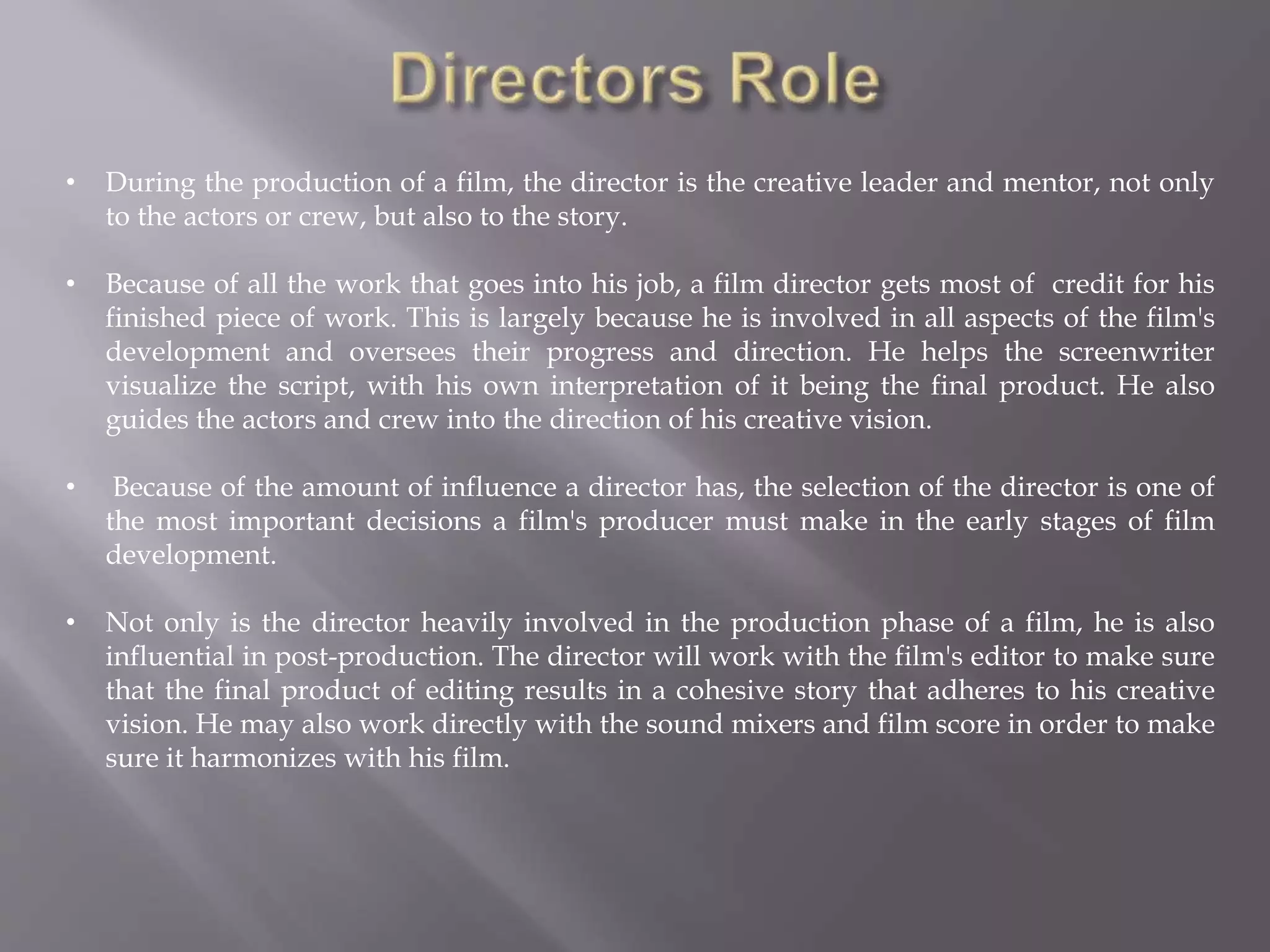 Film pre-production | PPTX
