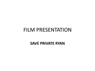 Film presentation | PPT