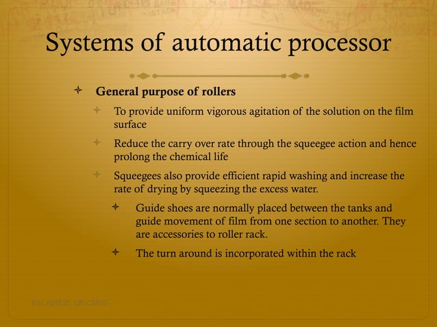 Principles of radiographic film processing | PPT