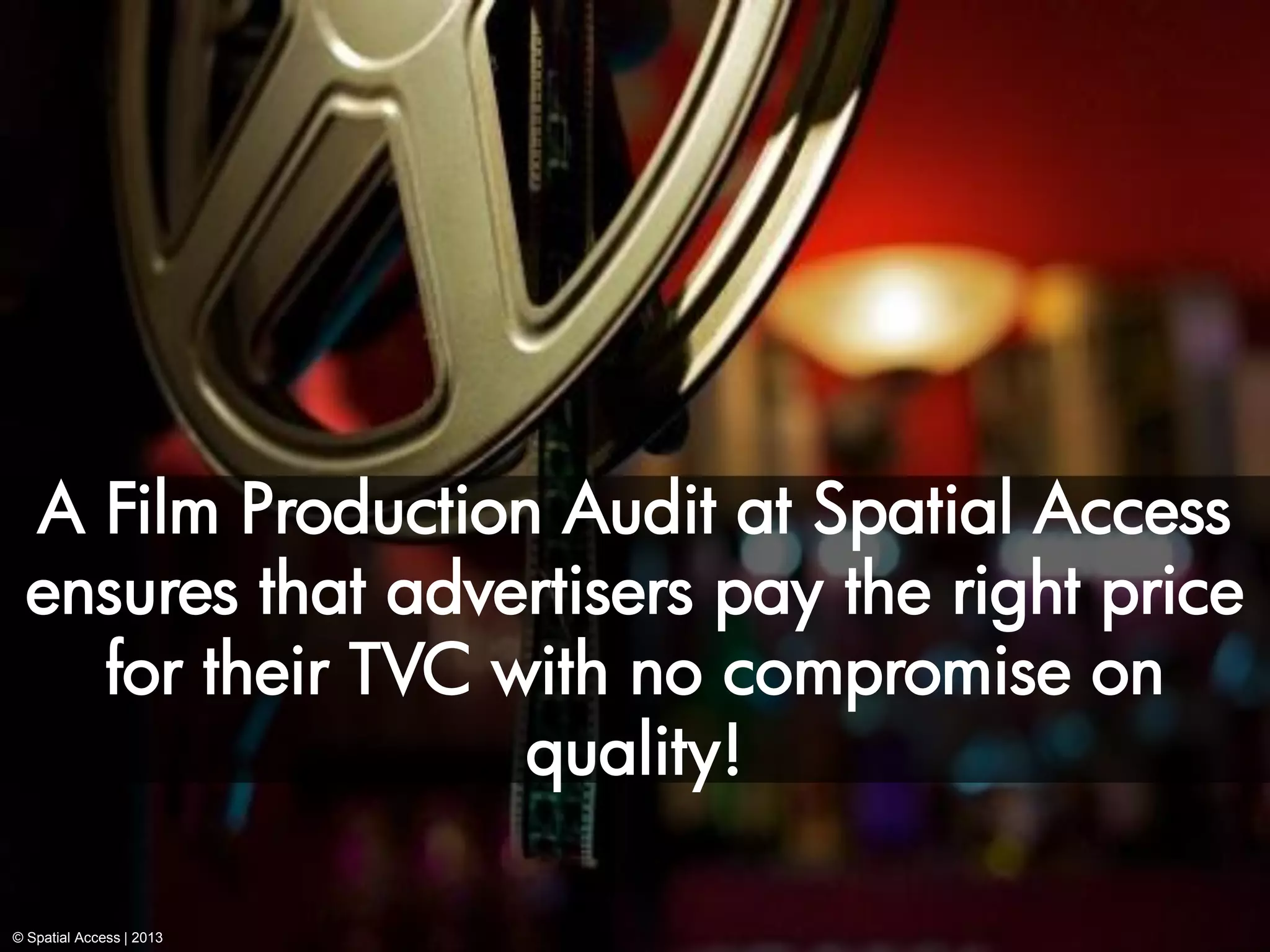 Film Production Audit - An Intro | PDF