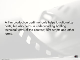 Film Production Audit - An Intro | PDF