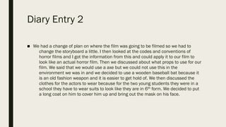 Film production diary | ODP | Video Production | Content Production