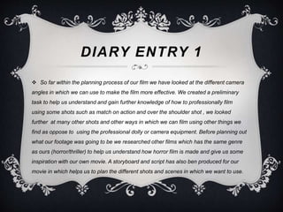 Film production diary | PPTX