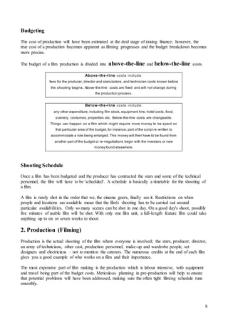 Film production guide | DOCX