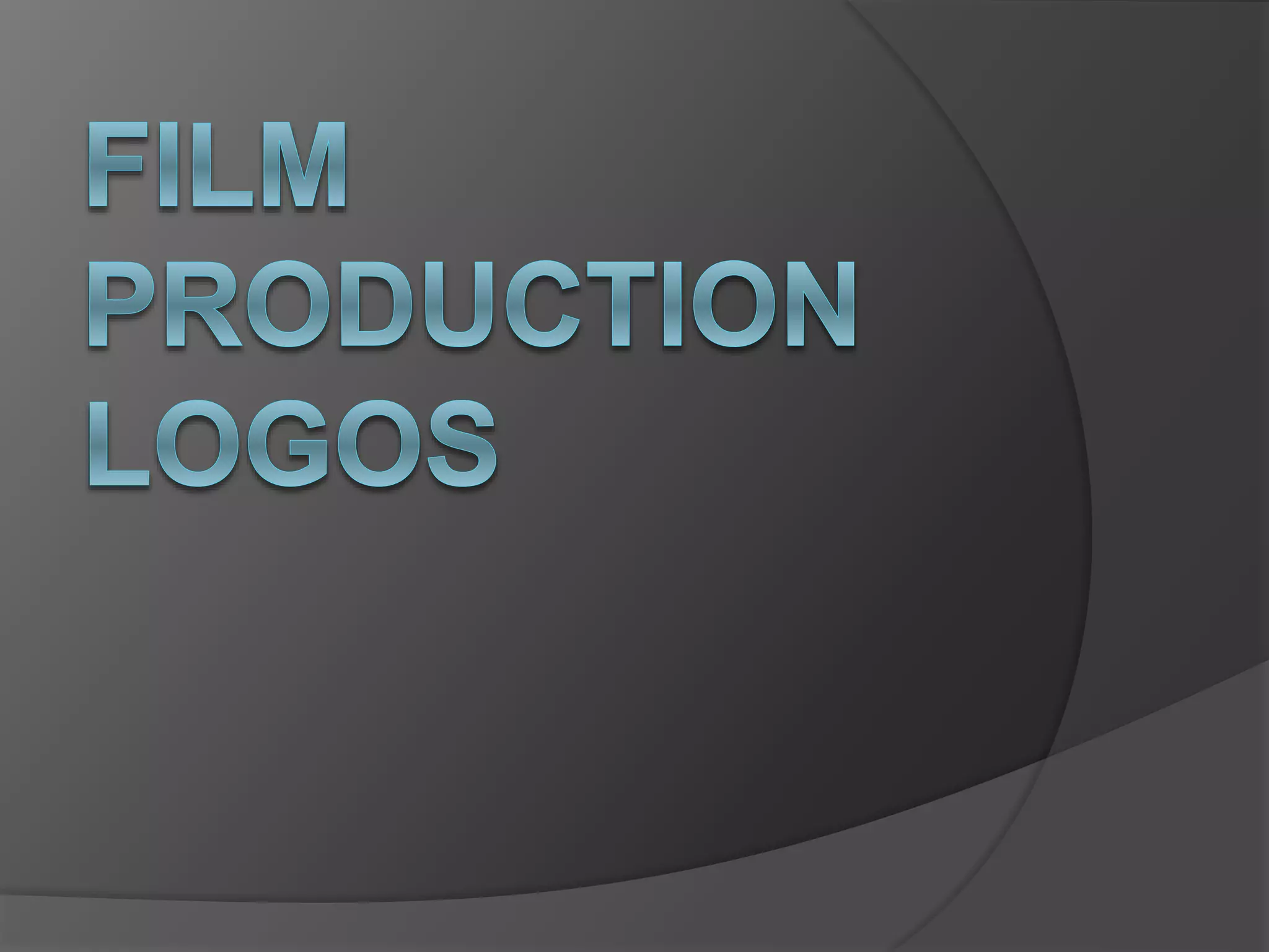 Film production logos | PPTX