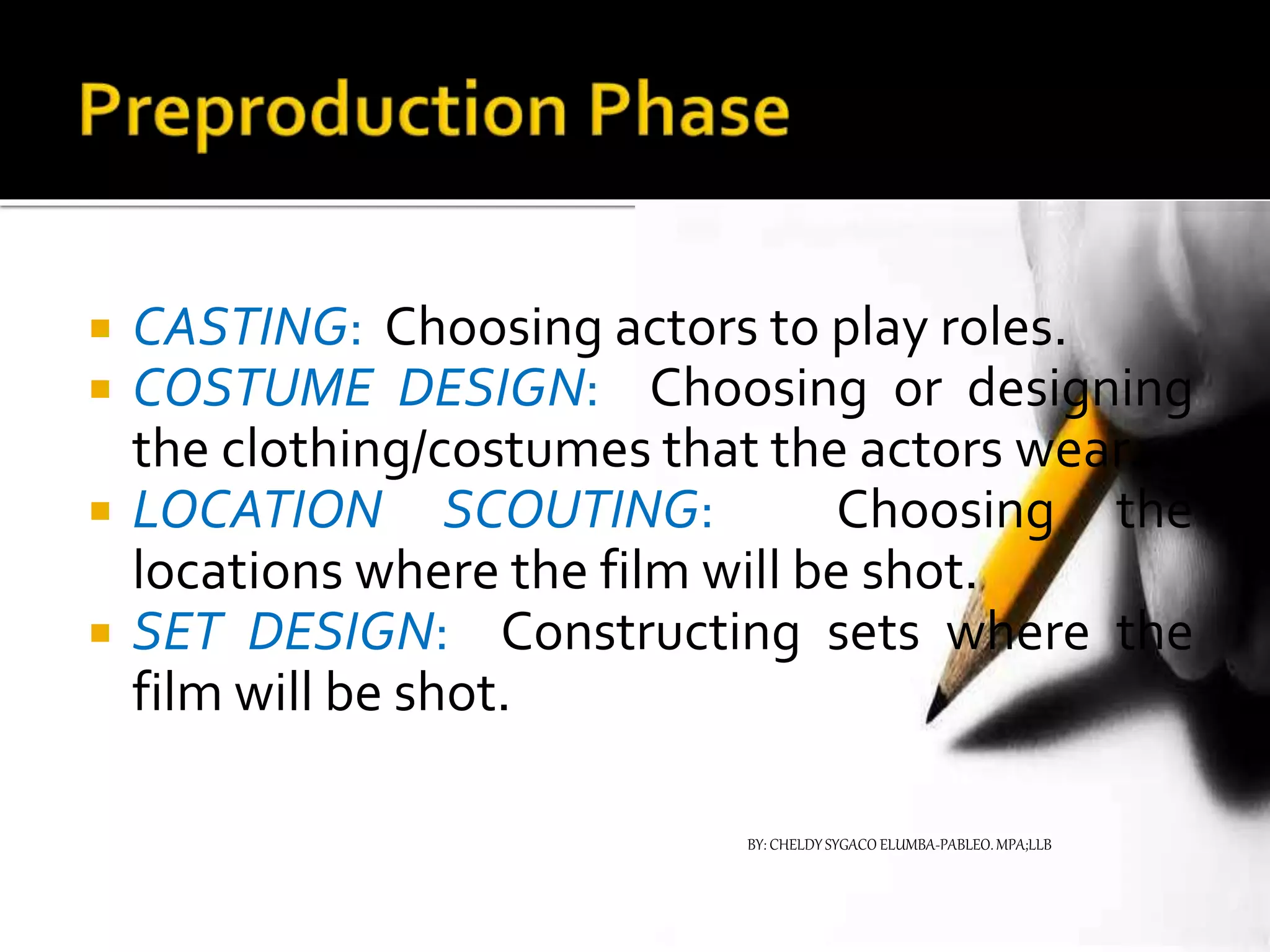 Film production workflow | PPTX