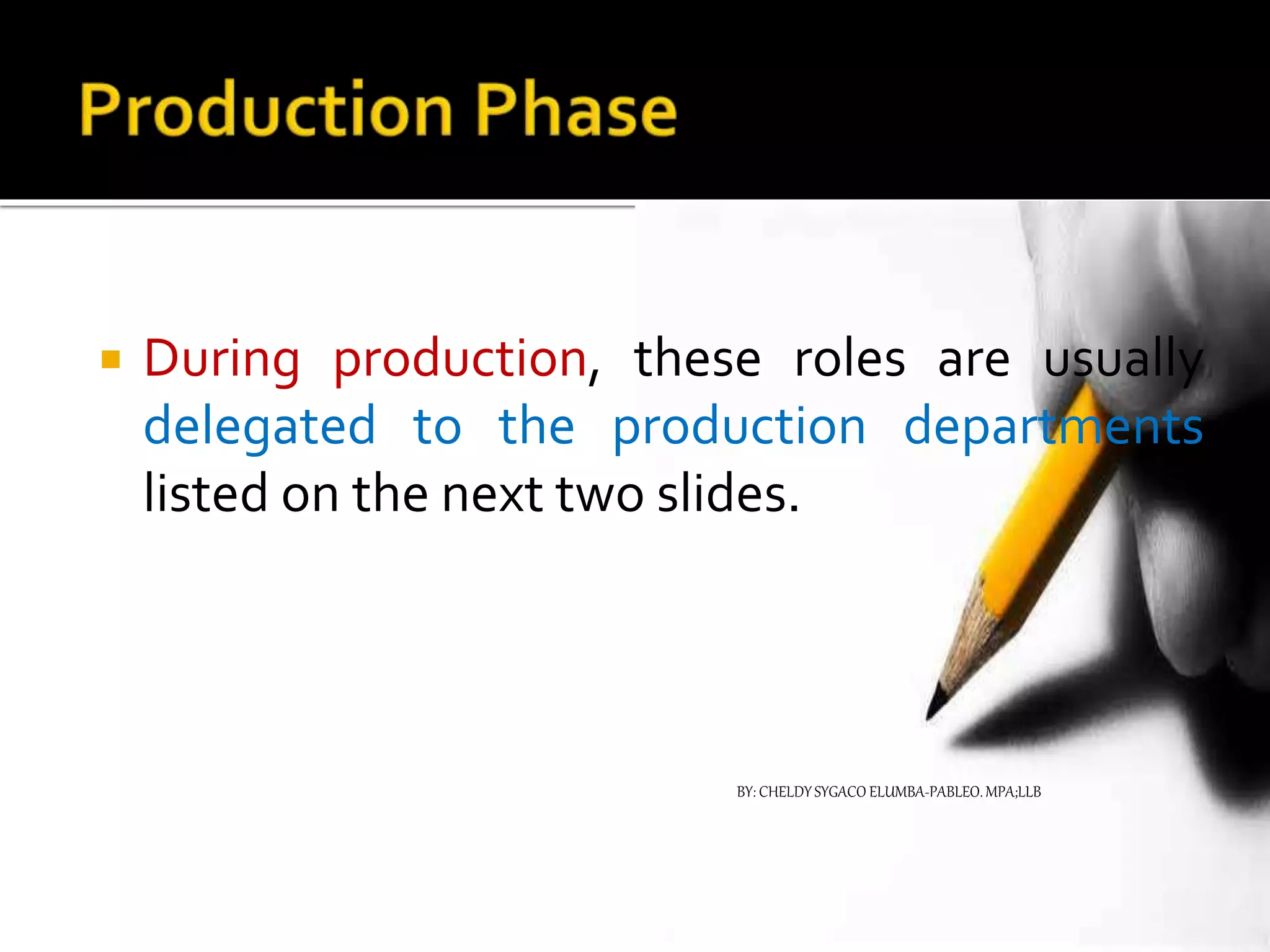 Film production workflow | PPTX