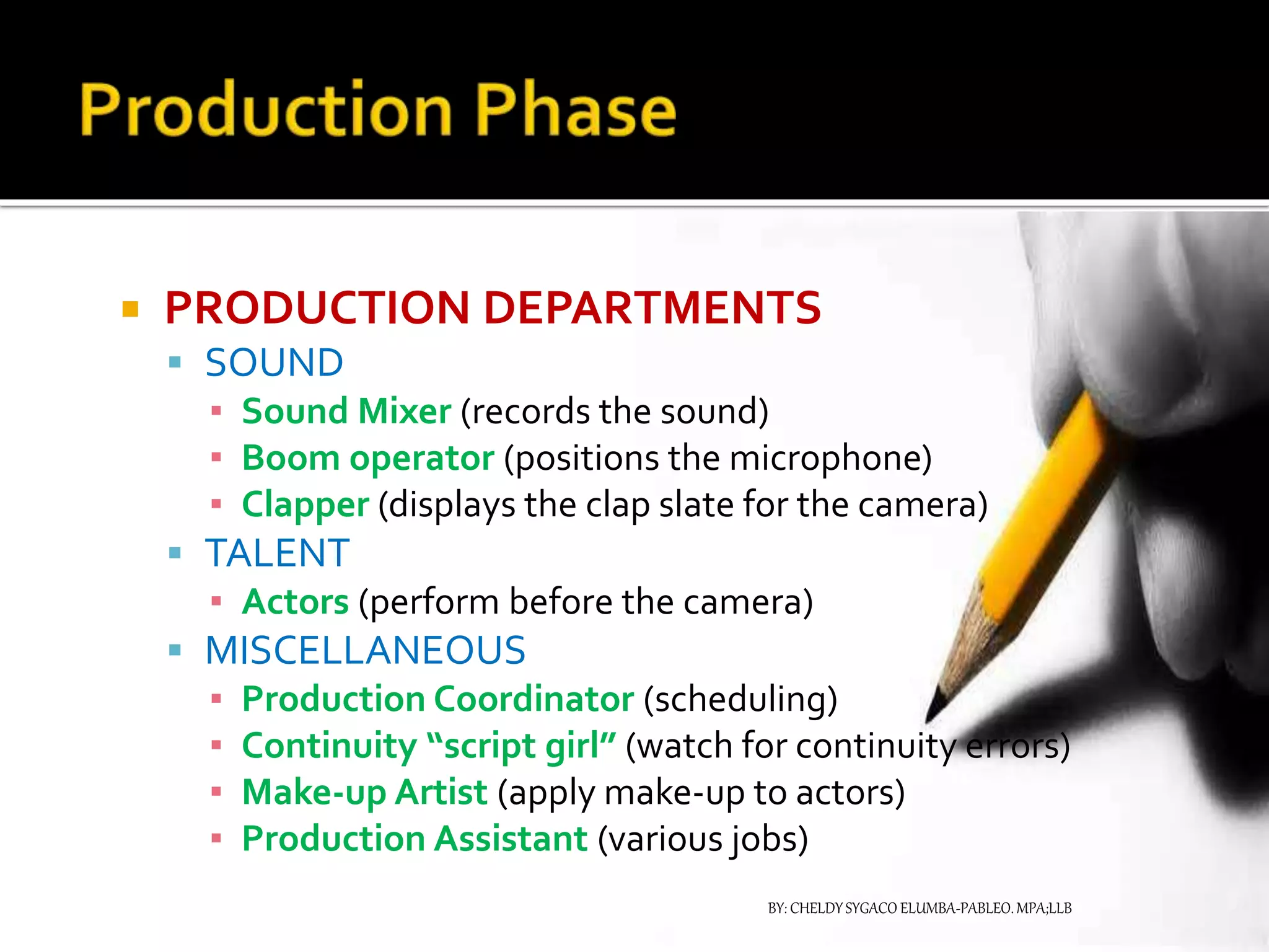 Film production workflow | PPTX