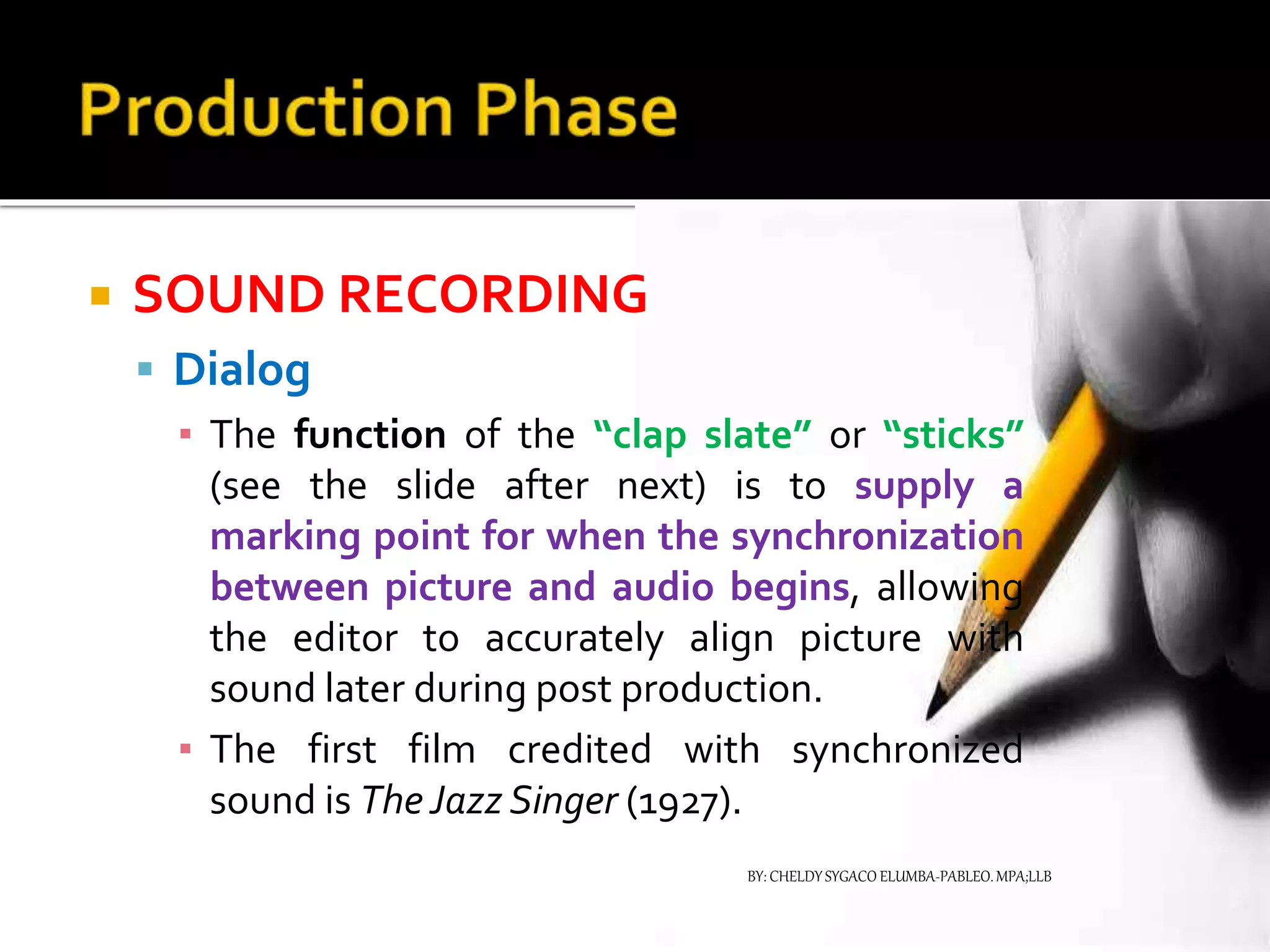 Film production workflow | PPTX