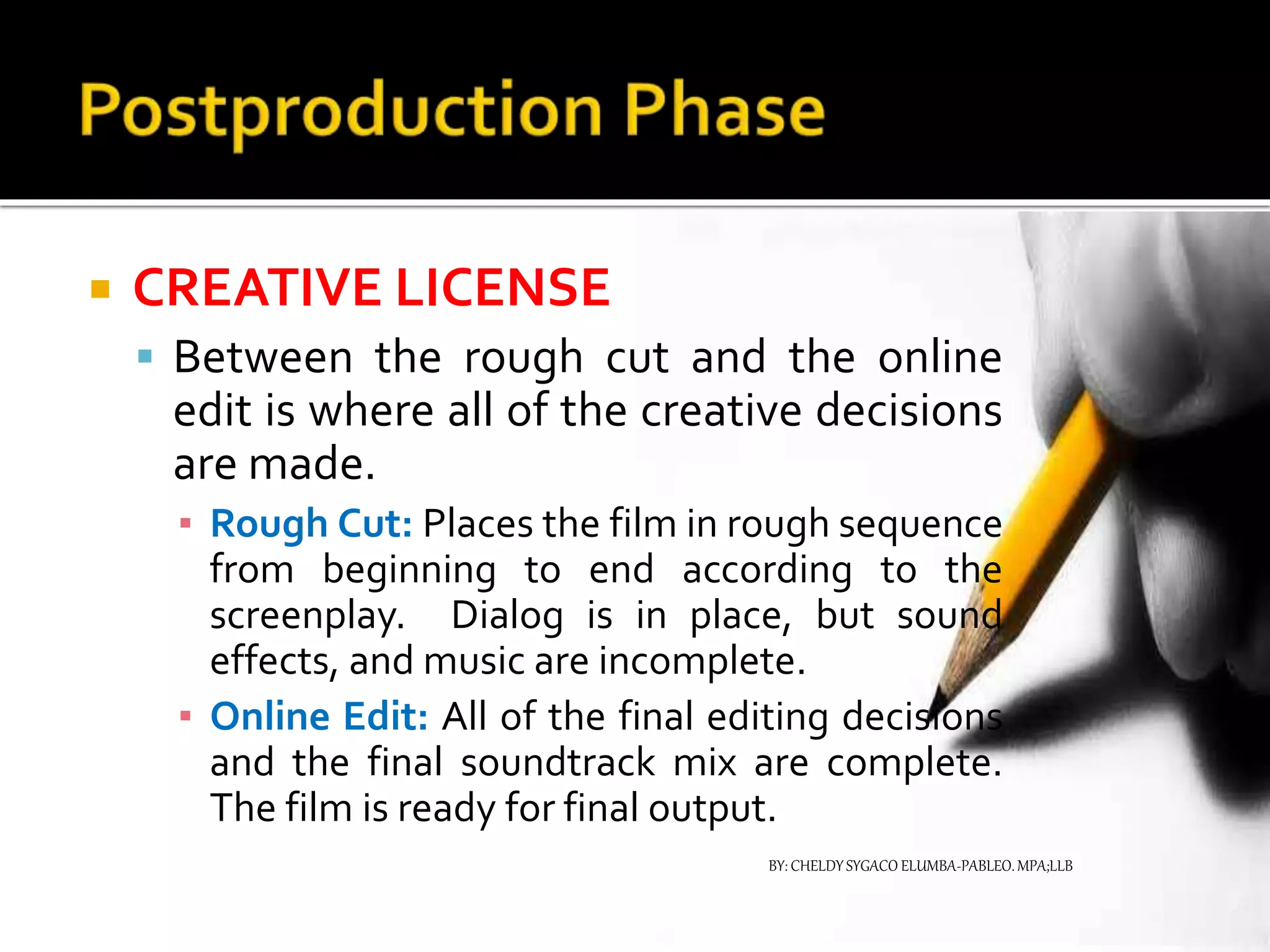 Film production workflow | PPTX