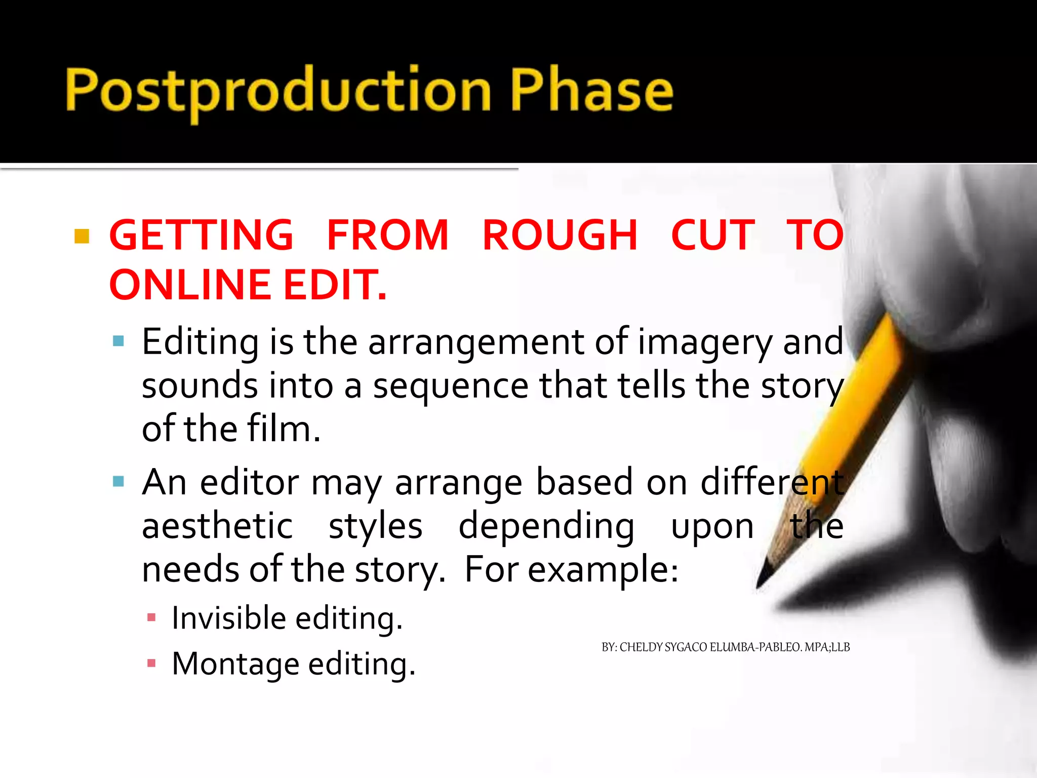 Film production workflow | PPTX