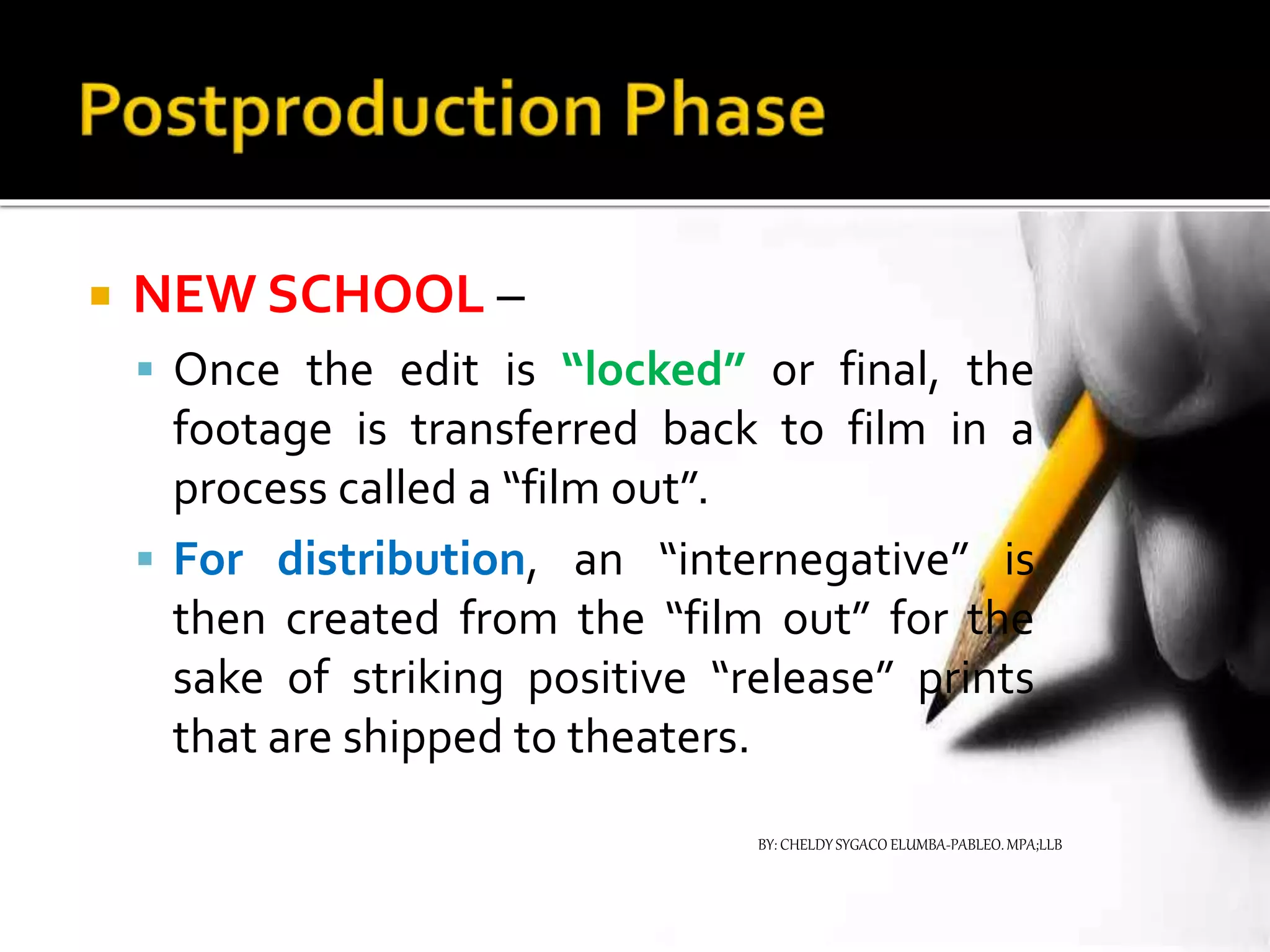 Film production workflow | PPTX