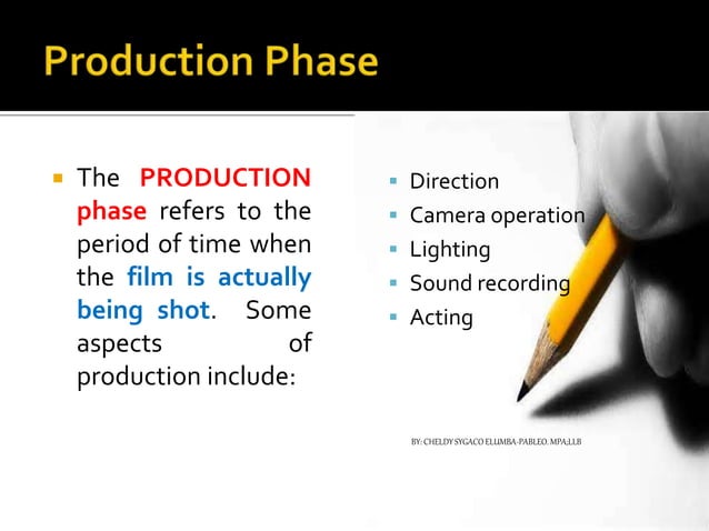 Film production workflow | PPTX