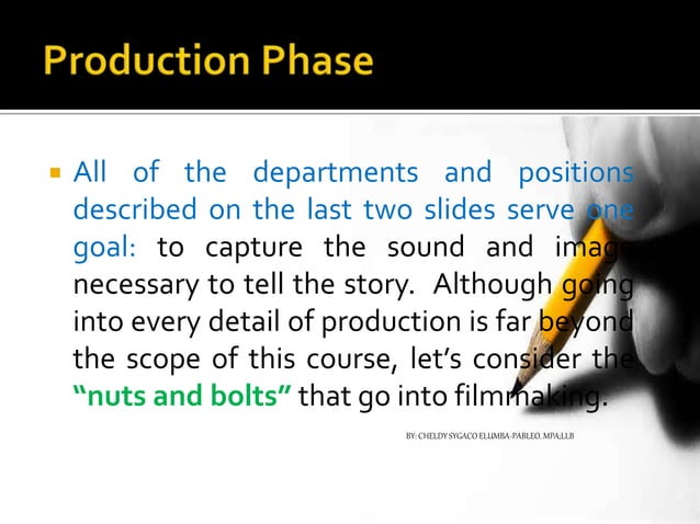 Film production workflow | PPTX