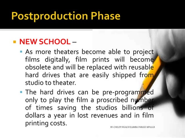 Film production workflow | PPTX
