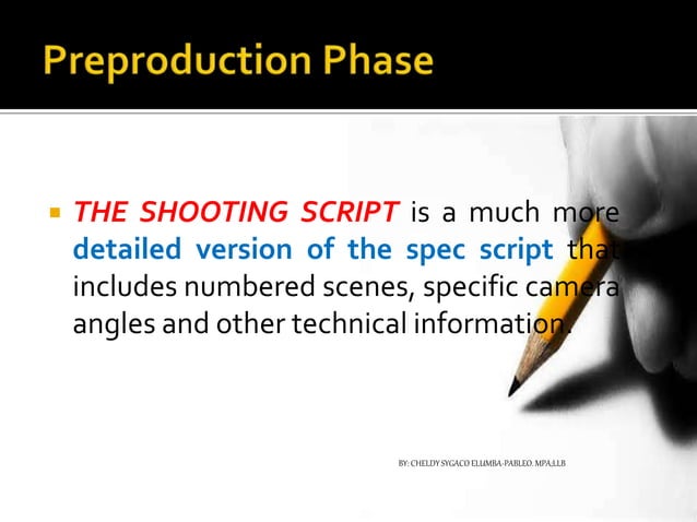 Film production workflow | PPTX