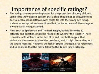 Film ratings 12 or 12A | PPTX
