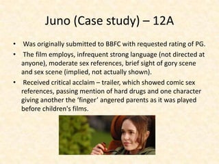 Film ratings 12 or 12A | PPT