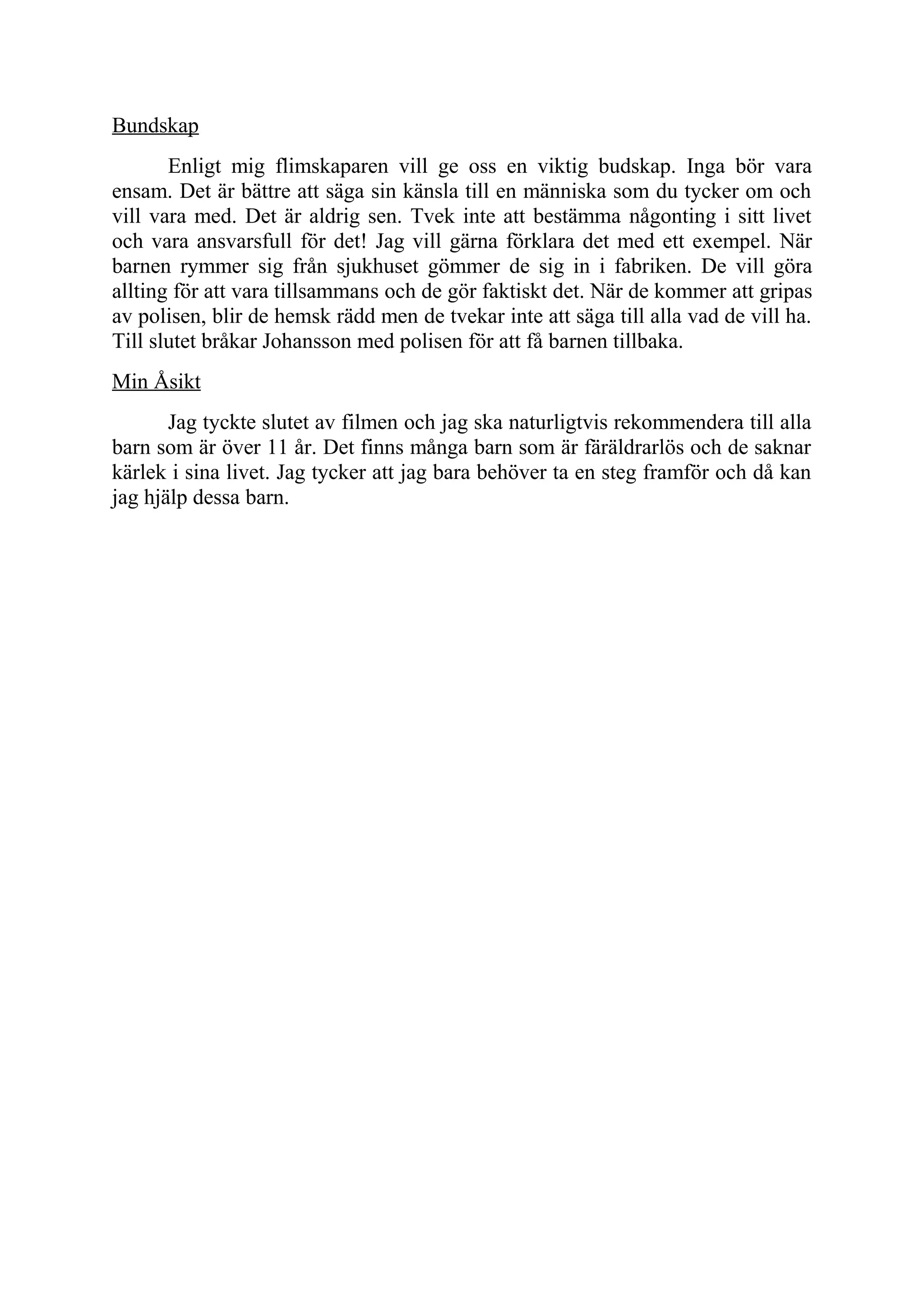 Film recension- Den Bästa Sommaren | PDF