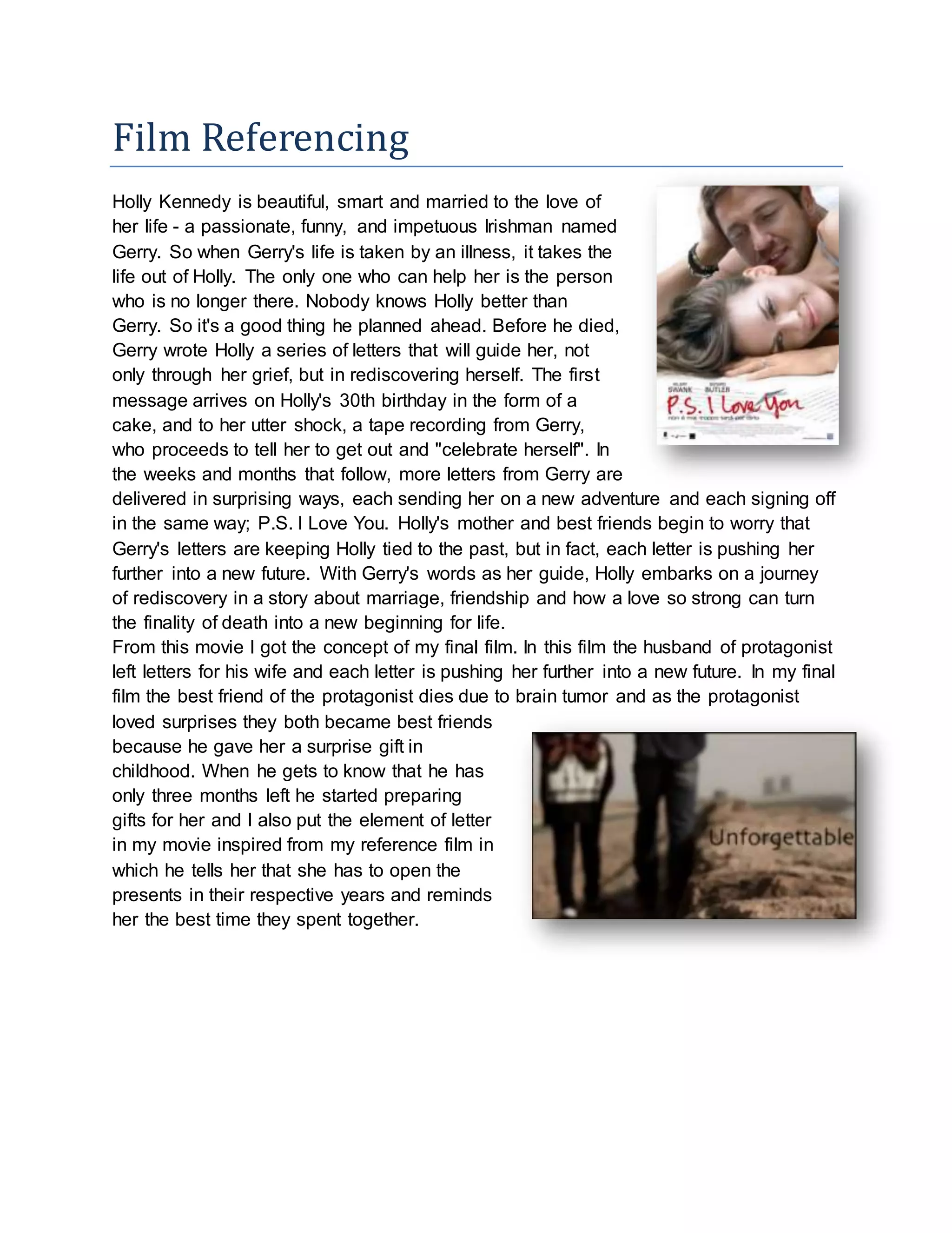 Film referencing | DOCX