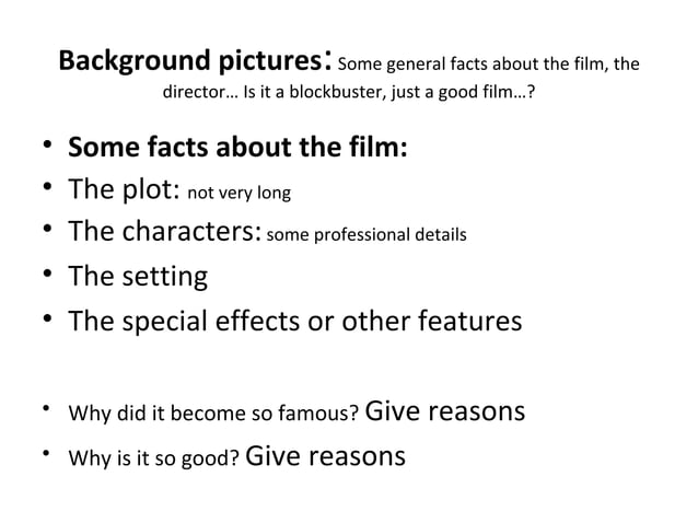 Film review | PPT | Movies | Entertainment