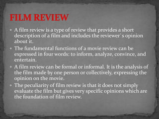 Film review | PPTX