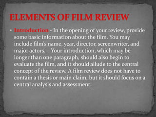 Film review | PPTX
