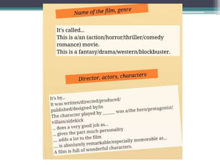 Film reviews. Some useful phrases. | PPT