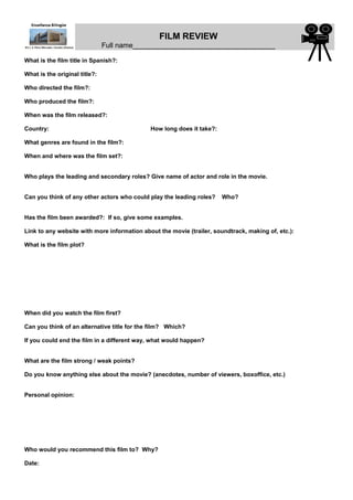 Film review in English | PDF