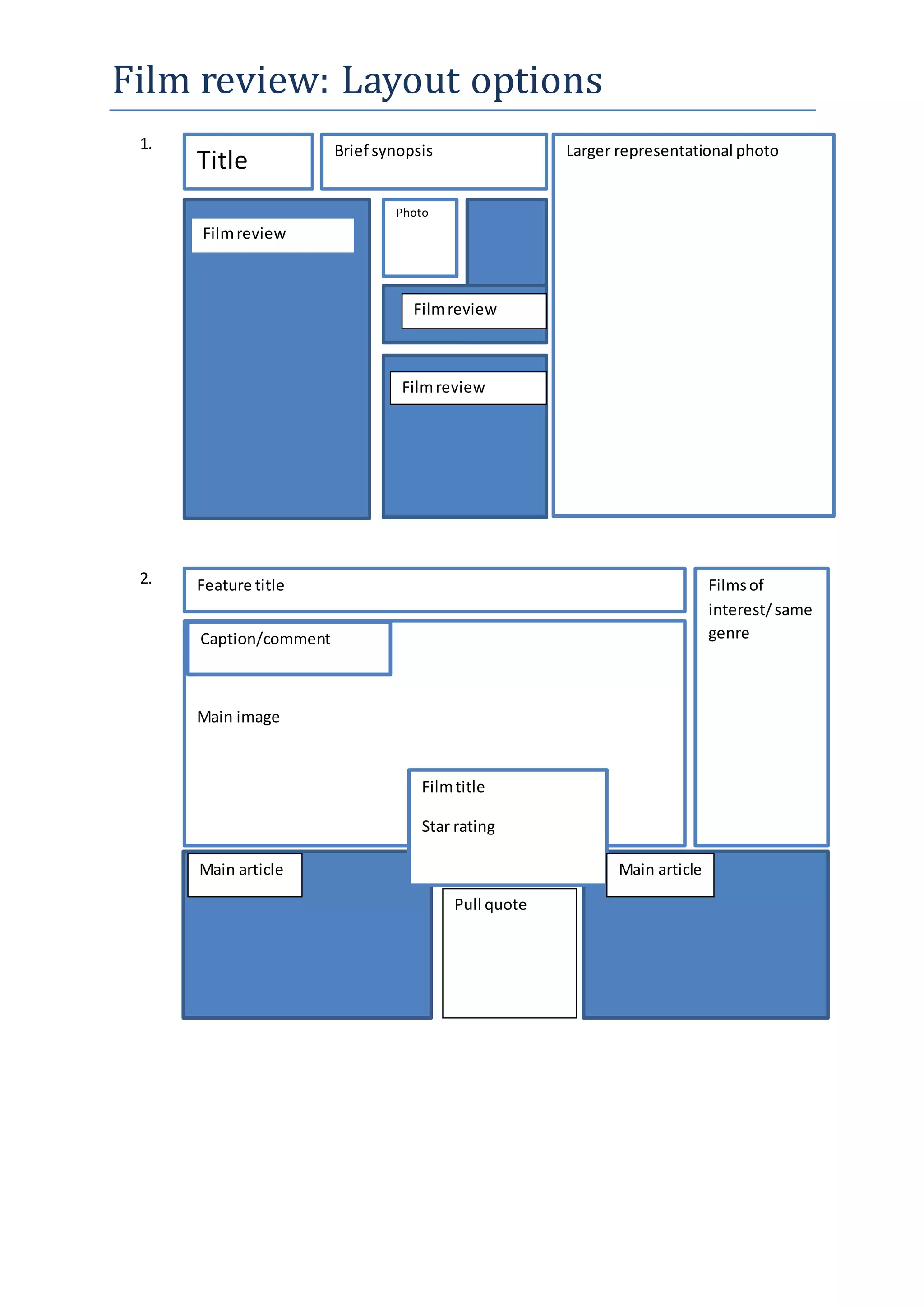 Film review layouts | DOCX
