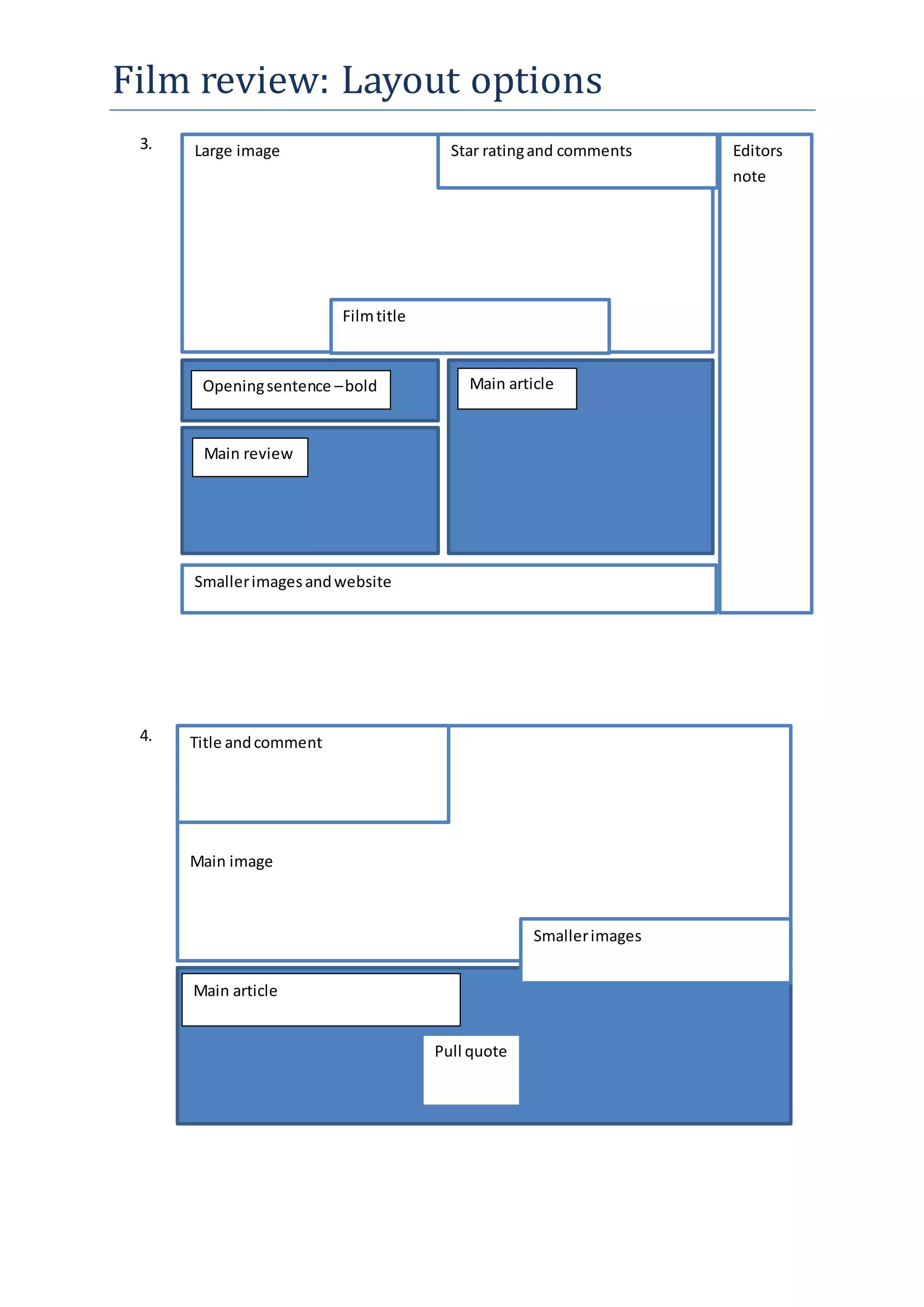 Film review layouts | DOCX