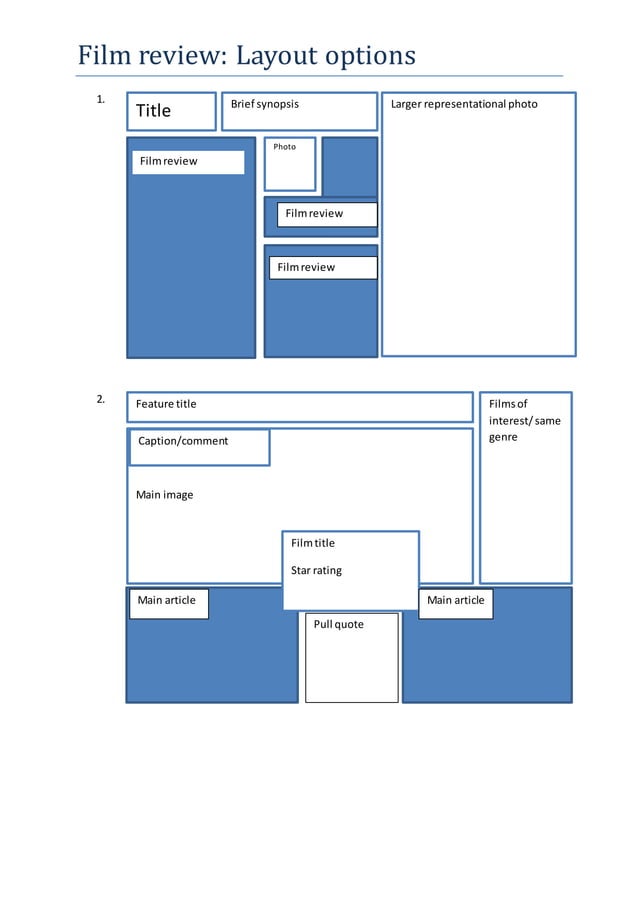 Film review layouts | PDF