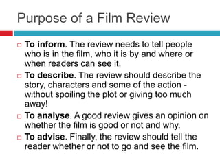 Film review research | PPTX