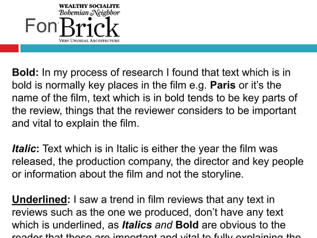 Film review research | PPT