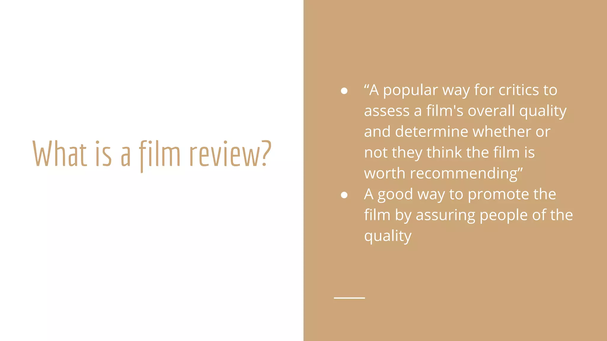 Film review research | PPT