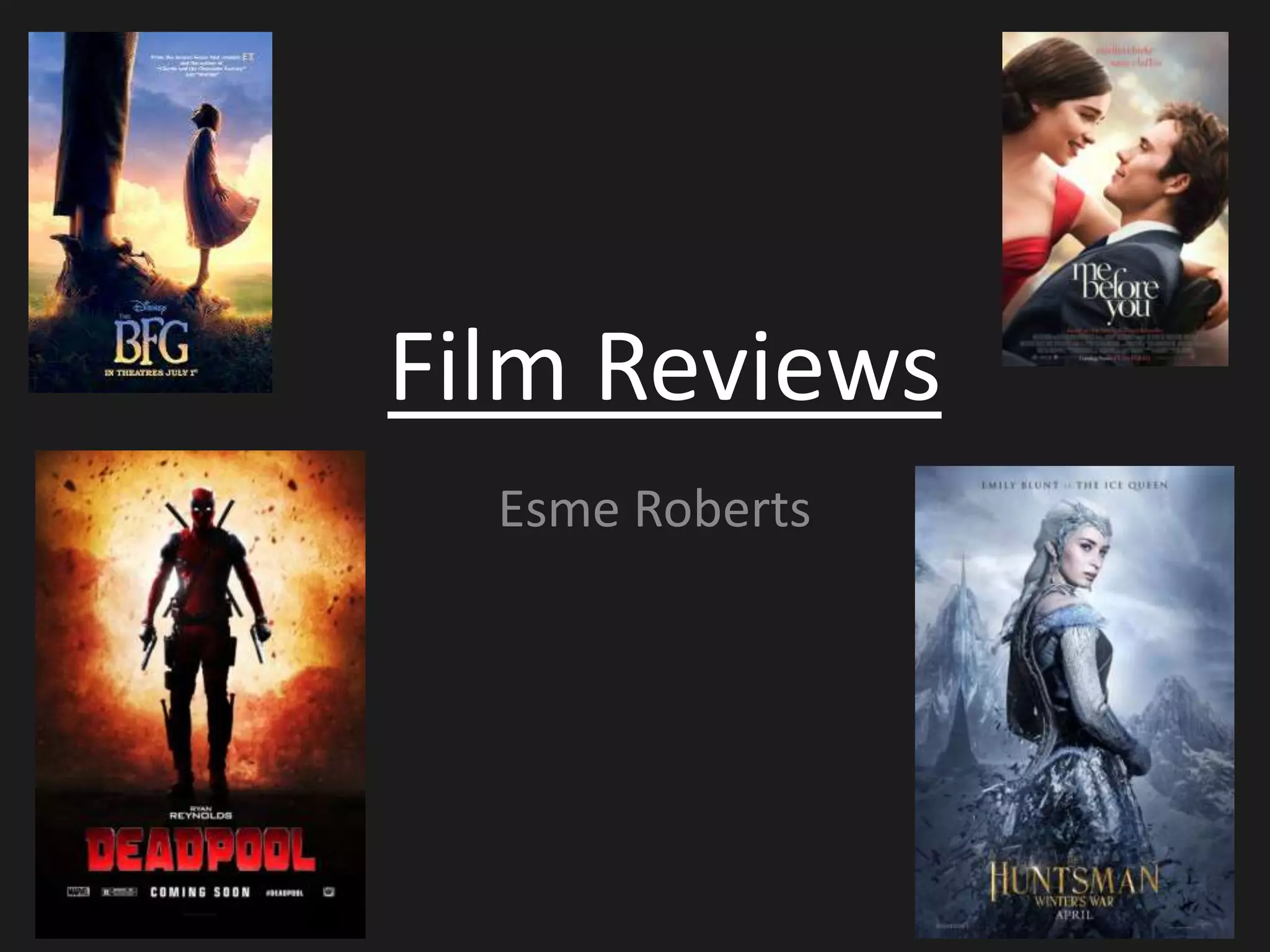 Film reviews | PPTX | Movies | Entertainment
