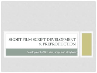 A2 Media Studies Preproduction Development | PPT