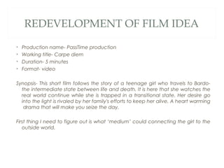Film script & storyboard development | PPT