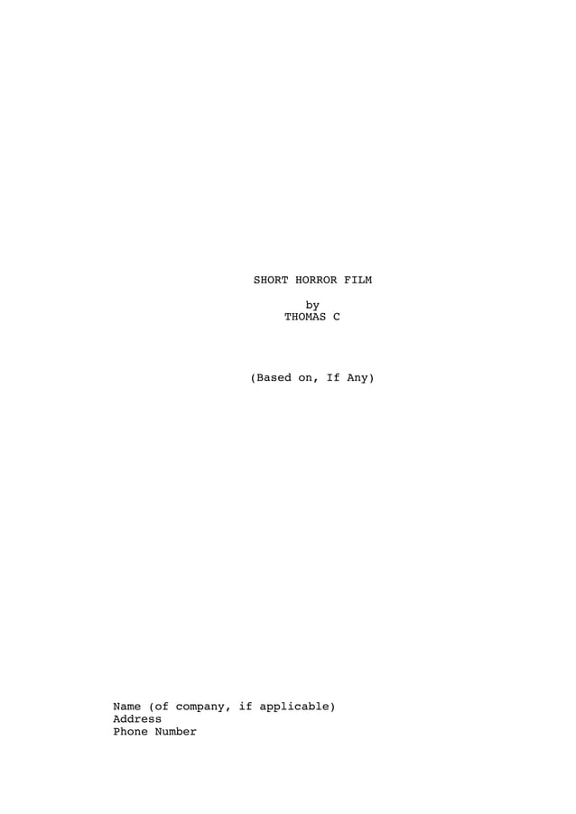 Film script (finished pdf) | PDF