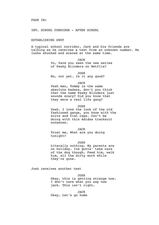 Film script (finished pdf) | PDF