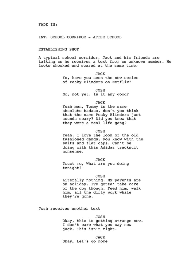 Film script (finished pdf) | PDF