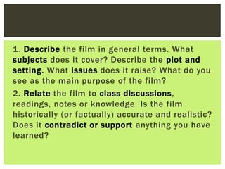 Film showing | PPTX