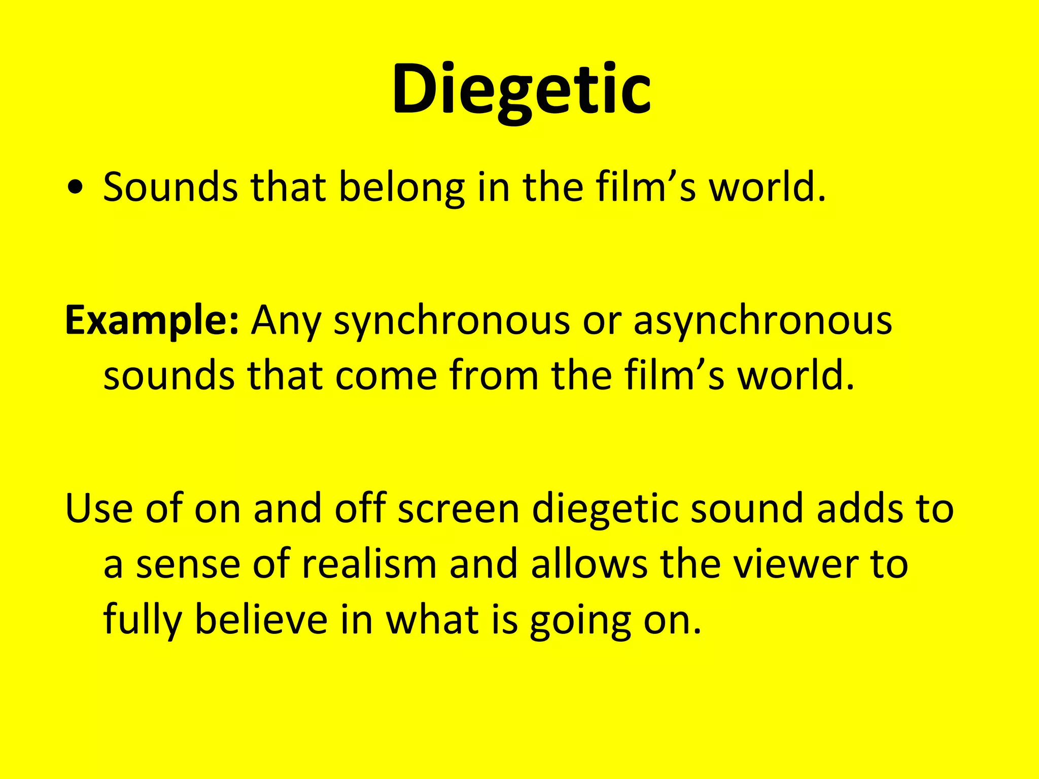 GCSE Film Studies - Sound | PPTX