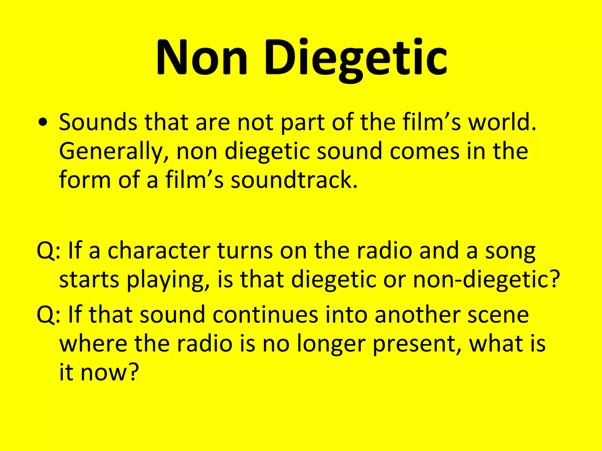 GCSE Film Studies - Sound | PPTX